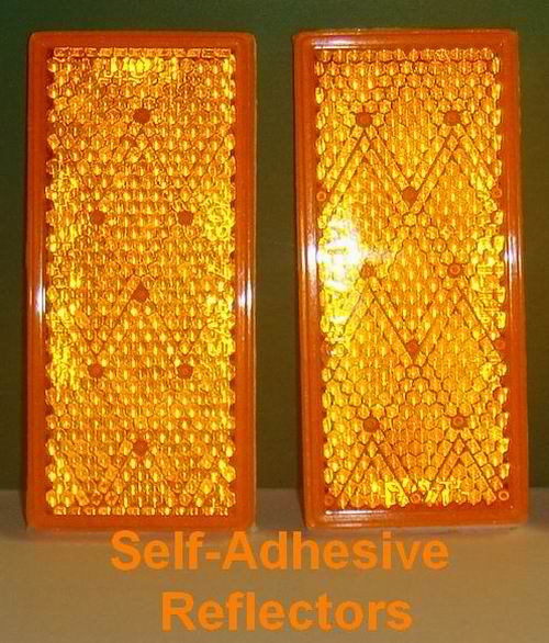 Wholesale Self Adhesive Amber Color Multi-Purpose Reflector Wholesale Self Adhesive Amber Color Multi-Purpose Reflector