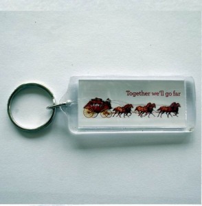 Key Chain – Wells Fargo Stagecoach “Together We’ll Go Far” Acrylic Key ...