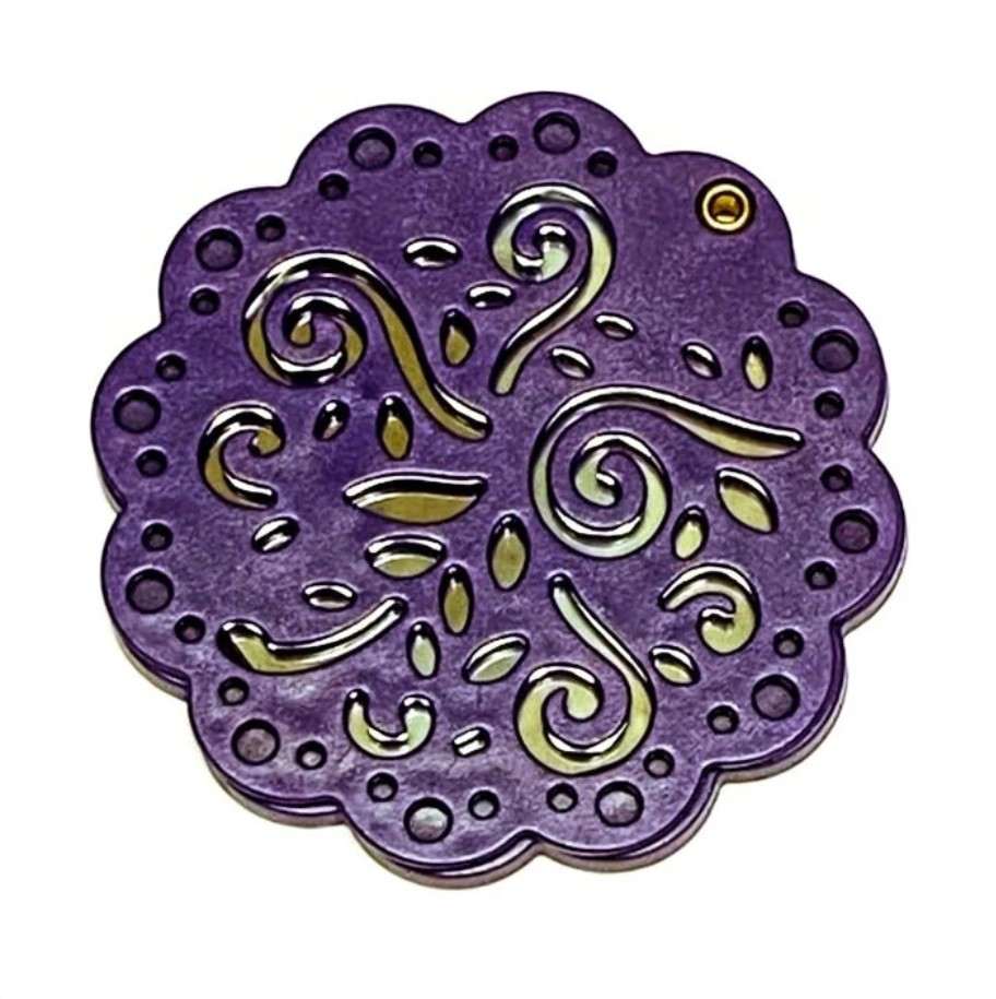 Modesa Floral Compact Mirror – 2 3/4″ Diameter – Assorted Colors – Item ...