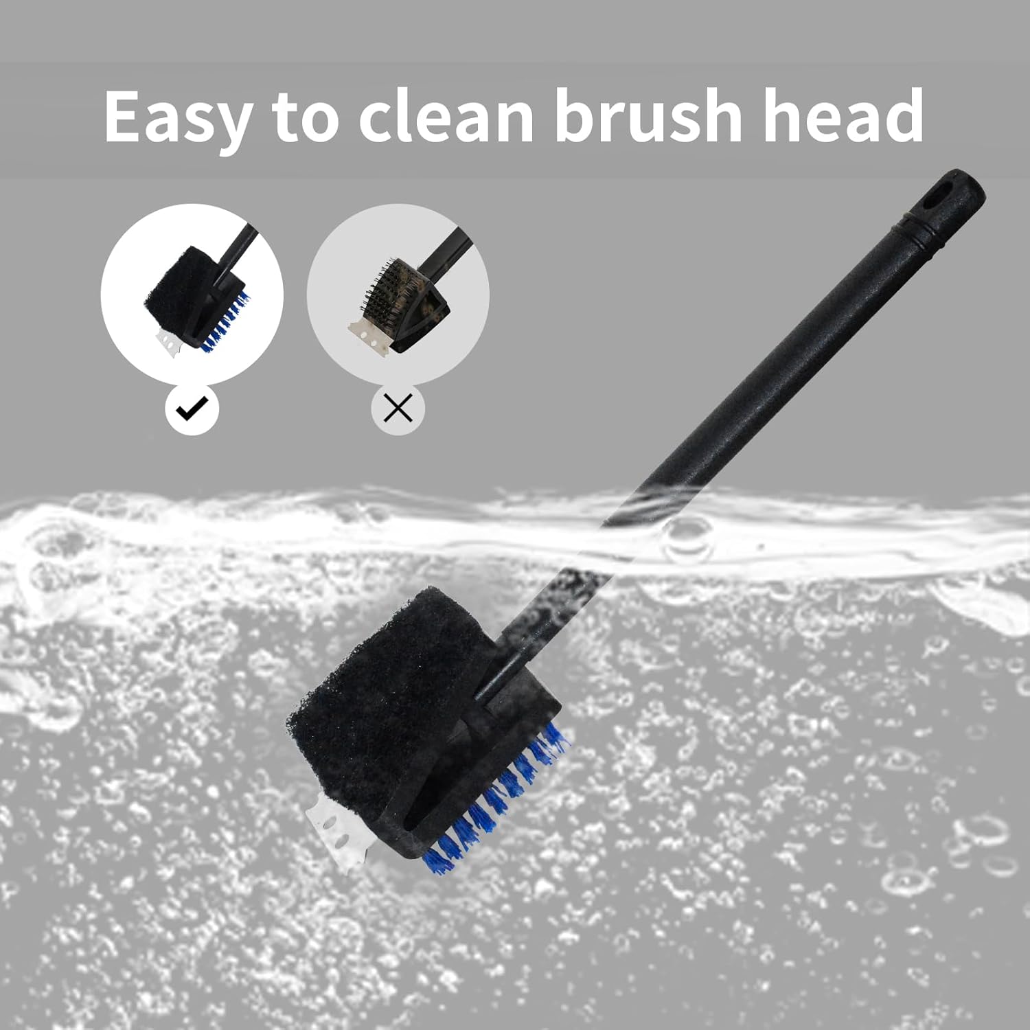 Nylon Grill Brush – No Wire Bristle Barbecue Brush – Grill Cleaning Kit ...