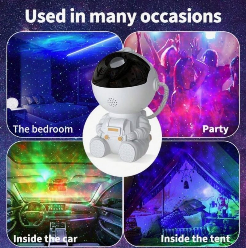 Astronaut Sky Projector – Nebula Ceiling LED Night Light With Remote ...
