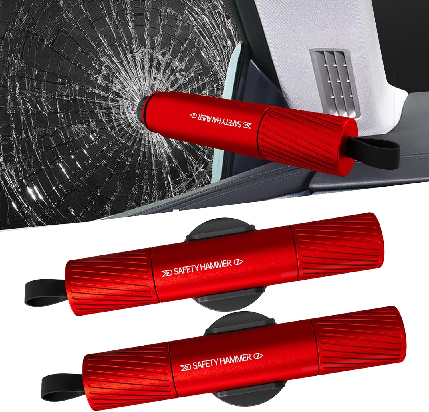 Car Window Breaker and Seatbelt Cutter – Auto Rescue Tool – Safe Hammer ...