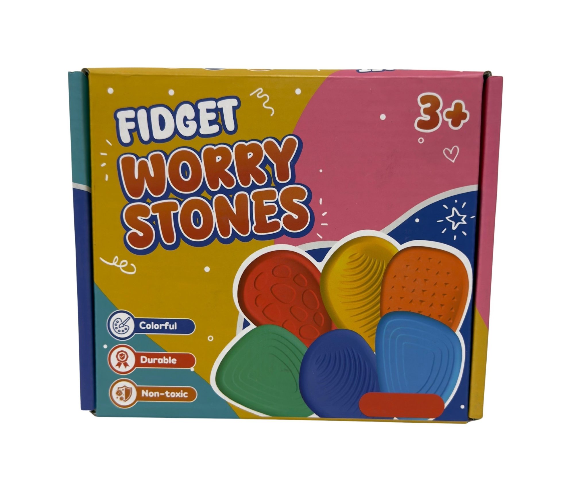 Fidget Toy Sensory Stones – Textured – Soft Worry Stones – Calming ...