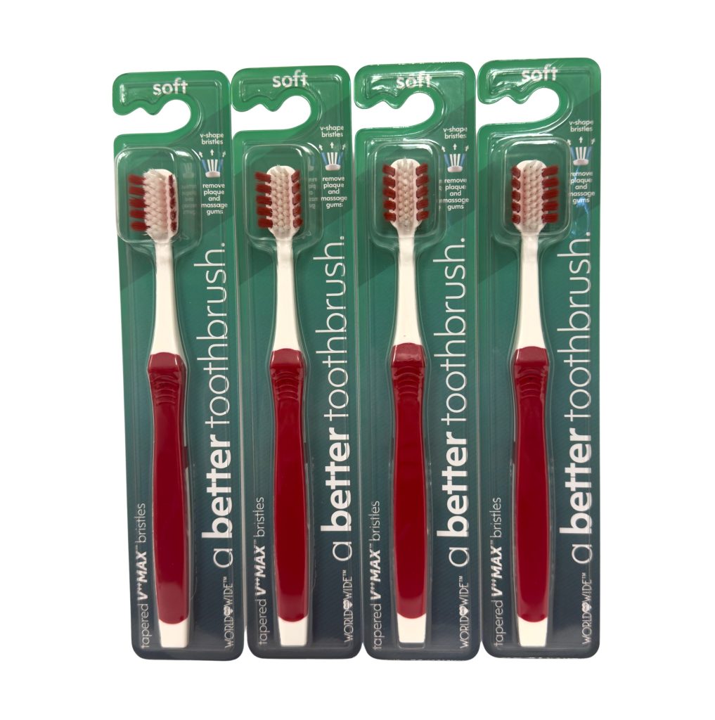 World Wide Daily V-Shape Tapered Toothbrushes – Soft Bristles For ...