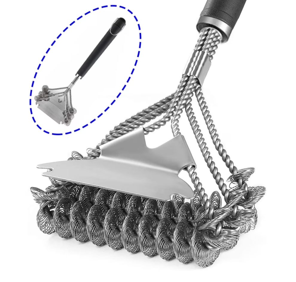 MOUNTAIN GRILLERS Wire Brush Grill Brush – Durable Bristles & Sharp ...