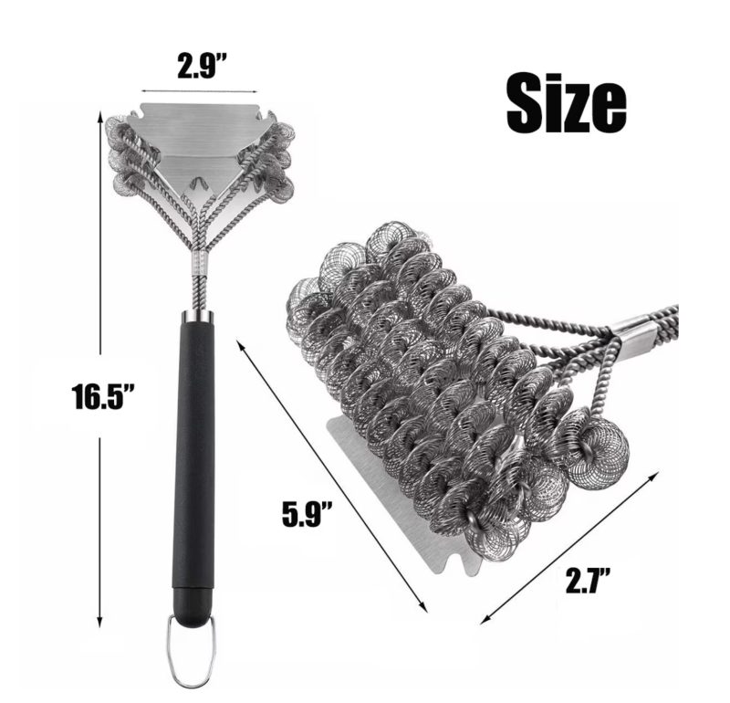 MOUNTAIN GRILLERS Wire Brush Grill Brush – Durable Bristles & Sharp ...